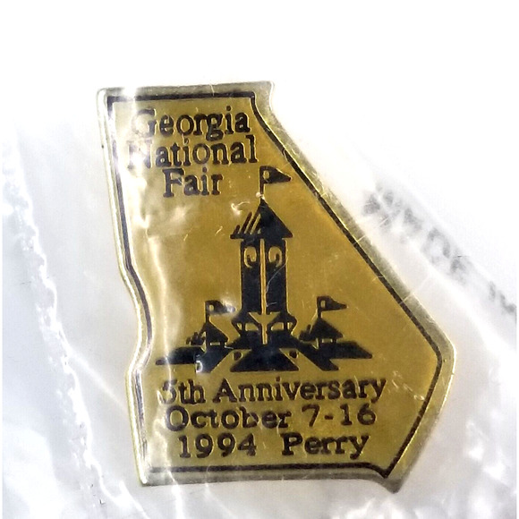 Accessories | 1994 Georgia National Fair Perry Ga State Map Clock Tower ...